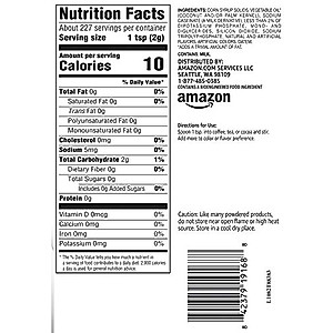 Amazon Brand - Happy Belly Powdered Non Dairy Original Coffee Creamer (Fat Free), 16 ounce (Pack of 1)