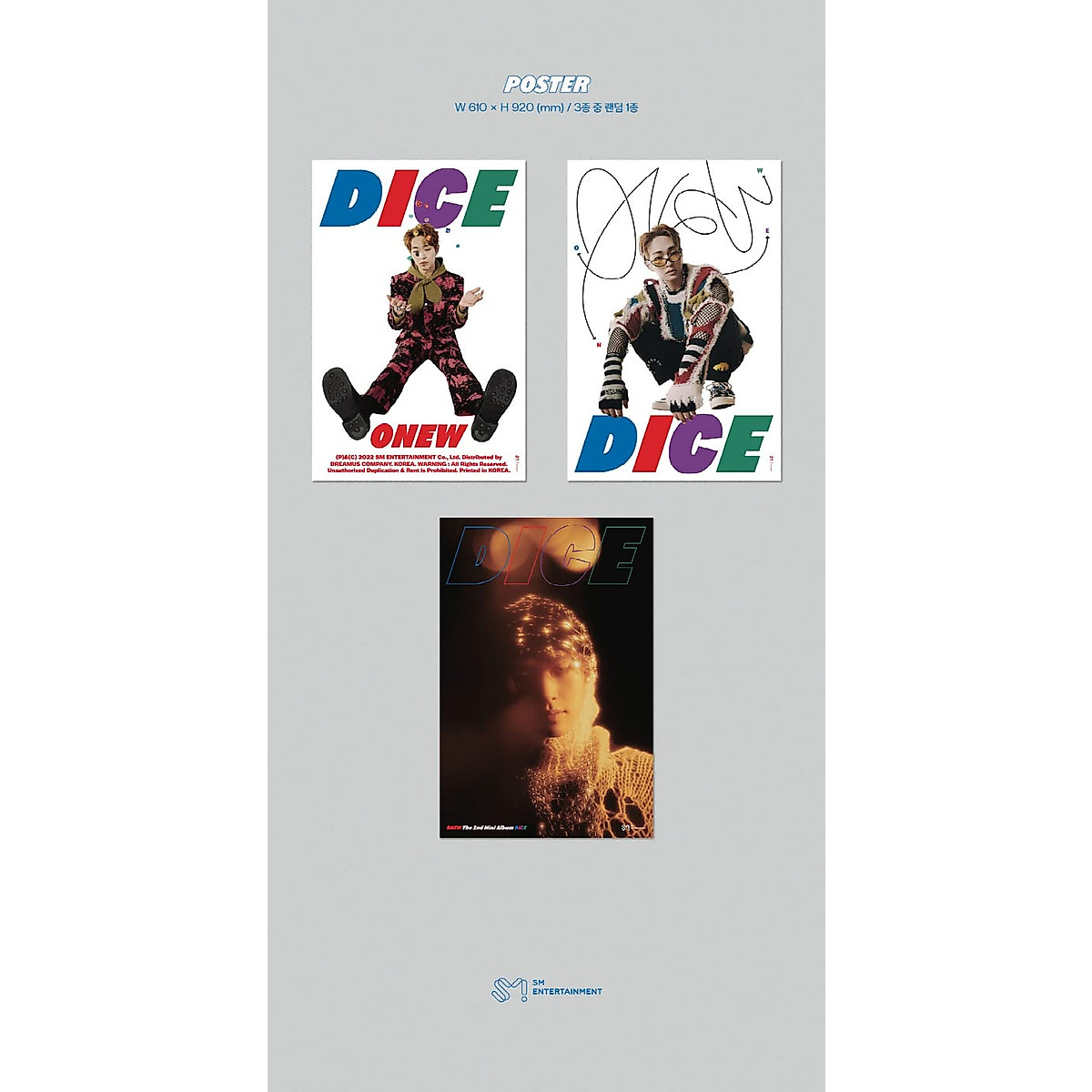 Shinee ONEW DICE 2nd Mini Album PhotoBook DICE Version CD+80p PhotoBook+1ea Sticker+1p Special PhotoCard+1p PhotoCard+Tracking Sealed
