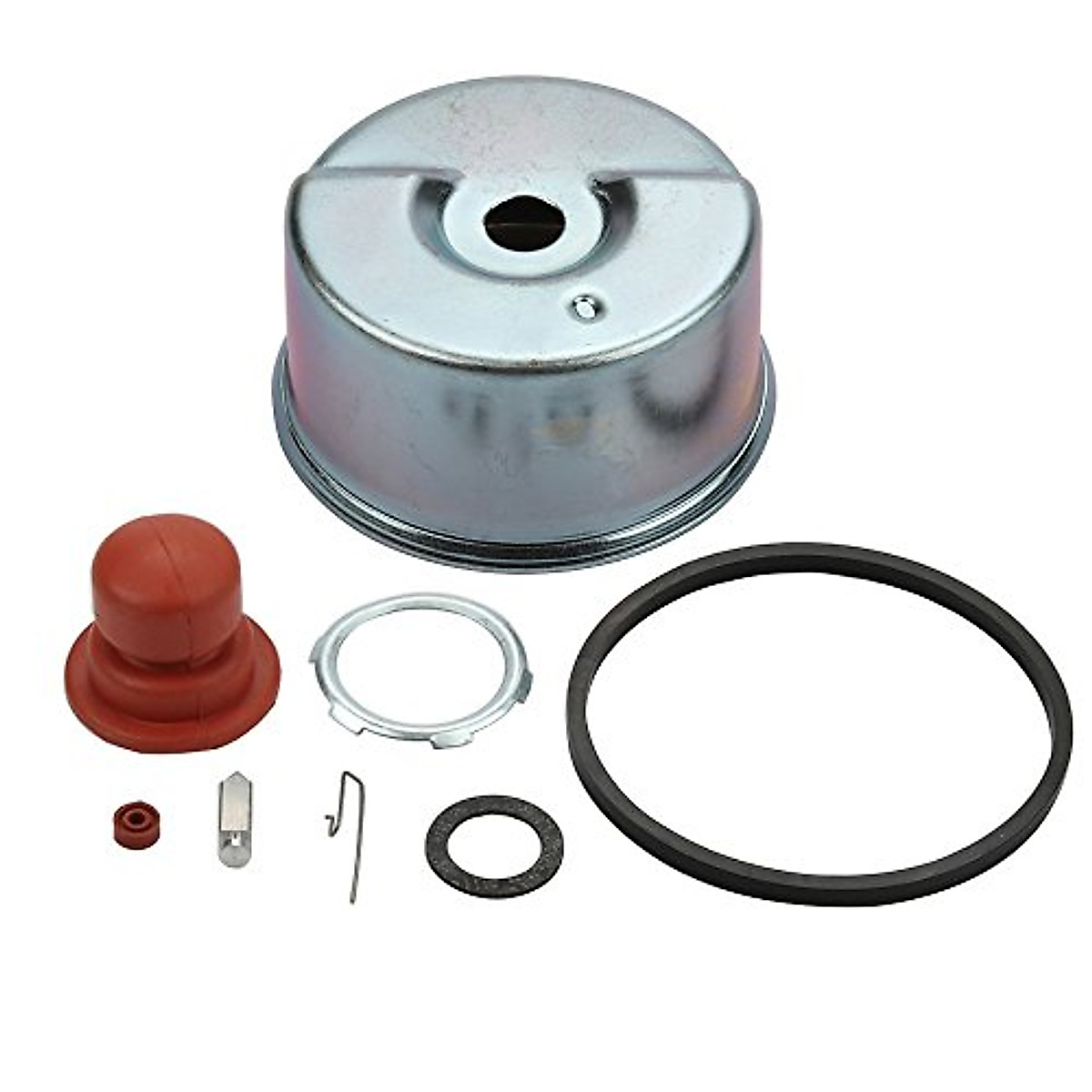 Panari Carburetor Float Bowl & Needle Seat Kit Primer Bulb for Tecumseh Lawn Mower ECV100 LAV35 TVS75 TVS90 TVS100 TVS105 TVS115 TVS120 631843 631902 631902A 632046 632046A Carb