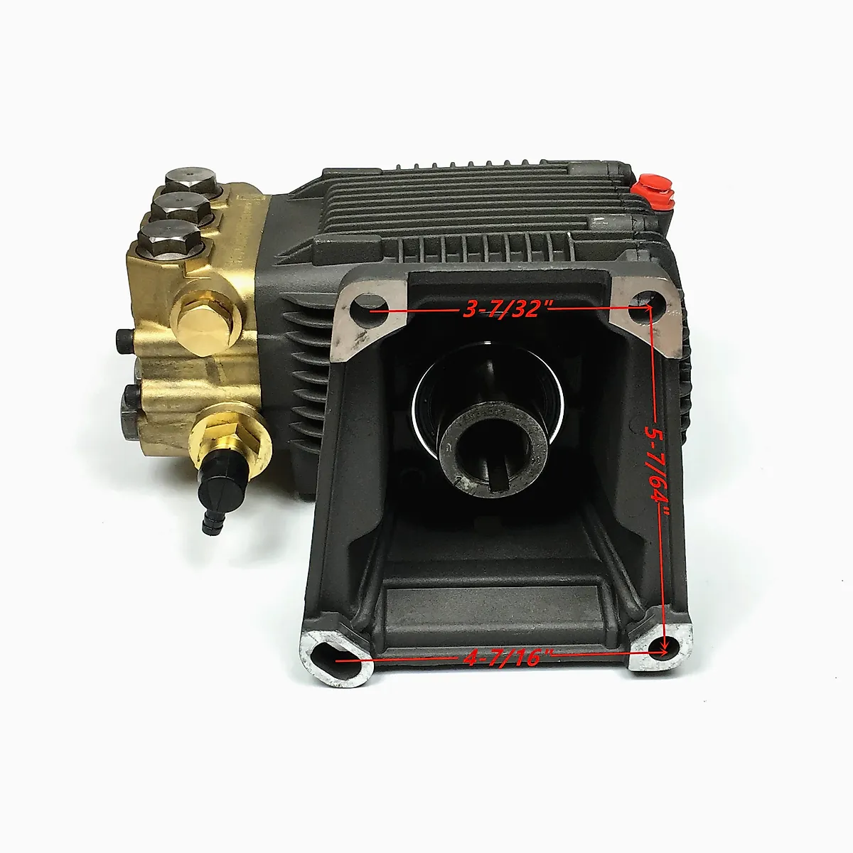 4000PSI Pressure Washer Pump Horizontal Shaft 1" For Devilblis EXHP3640 For Annovi Reverberi RKV4G36 For EB4040HA For Honda GX340 11HP GX390 13HP With Pressure Gauge 3/8 Inch Quick Connect