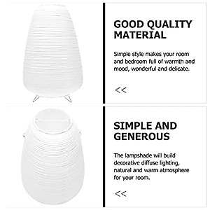OSALADI 2 pack Rice Paper Table Japanese Lamp Paper Lamp Shade Japanese Lamps Lamp Rice Paper