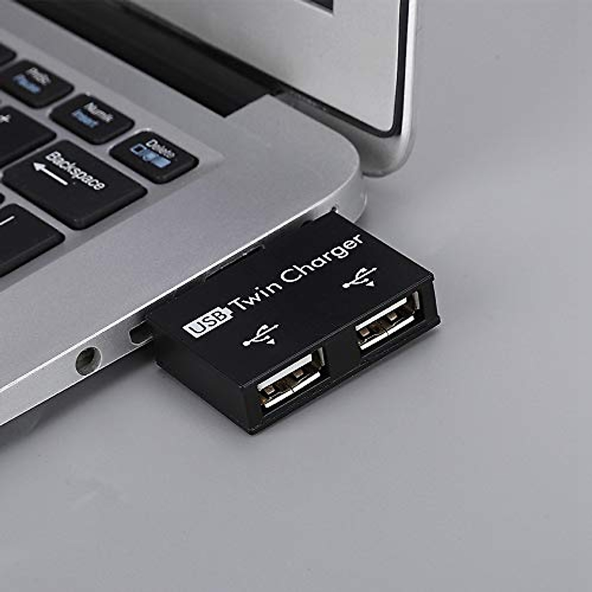 MNTT USB Splitter Charger White for Phone Tablet Computer Black Adapter Hubs(White)