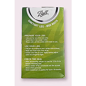 Ball Jars Wide Mouth Lids & Bands 2 Pack (24 Lids and 24 Bands)