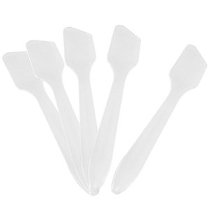 G2PLUS 100 PCS Disposable Makeup Frosted Tip Spatula, 3.2'' x 0.6'' Makeup spatula, Cosmetic Spatula for Mixing and Sampling, Facial Stick Applying the Mask, Clay mask, Peel Pask, Serum Polypropylene