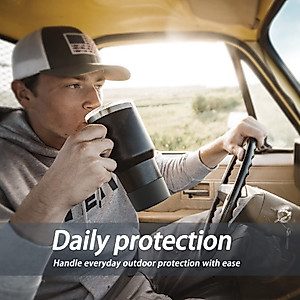 2 Pcs Protective Silicone Boot for Yeti Rambler 20oz/25oz/30oz/35oz Tumbler, Anti-Slip Silicone Water Bottle Bottom Sleeve Cover for Yeti Tumbler (Transparent+Transparent)