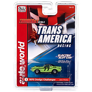 Auto World SC357-1 Thunderjet Sam Posey 1970 Dodge Challenger HO Scale Slot Car