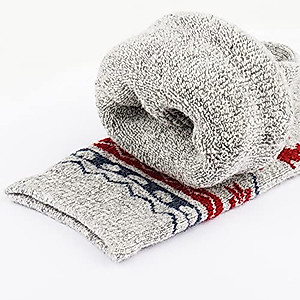 Jeasona Wool Socks for Women Warm Winter Thermal Thick Socks Gifts for Women Mom (Multicolored Reindeer)