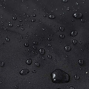 StorMaster 75" Heavy Duty 420D Waterproof Daybed Cover Outdoor Round Canopy Day Bed Sofa Cover Patio Furniture Cover UV Weather Resistant Black