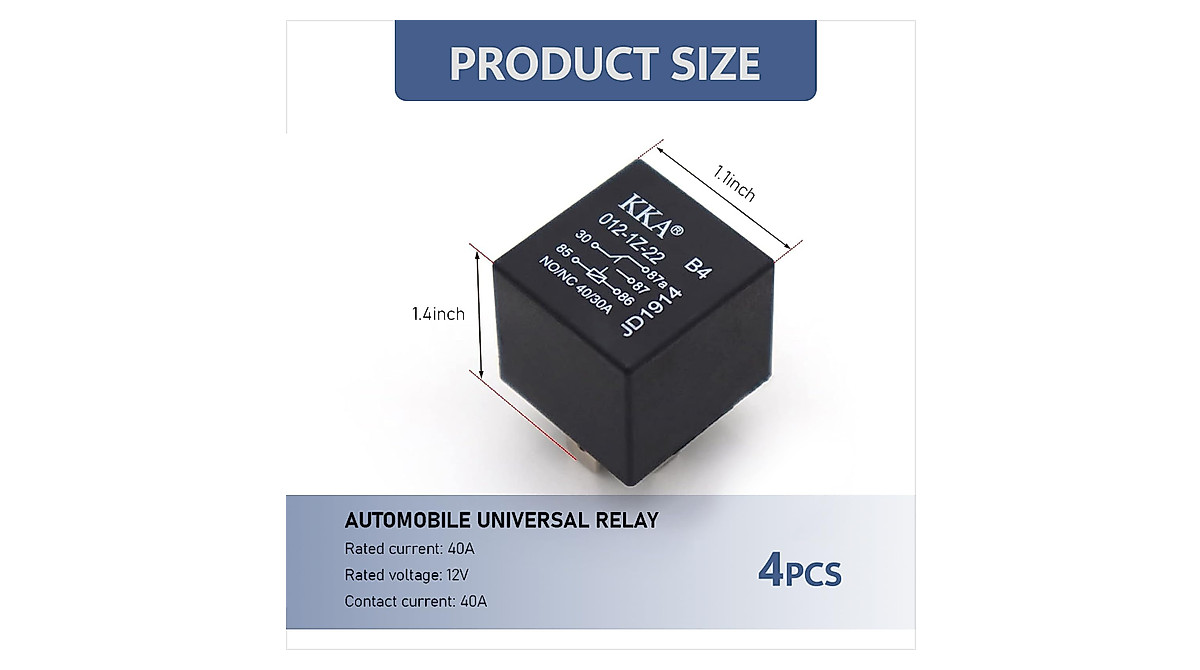 Durable 12V 40A Waterproof Automotive Relays for Cars & Boats