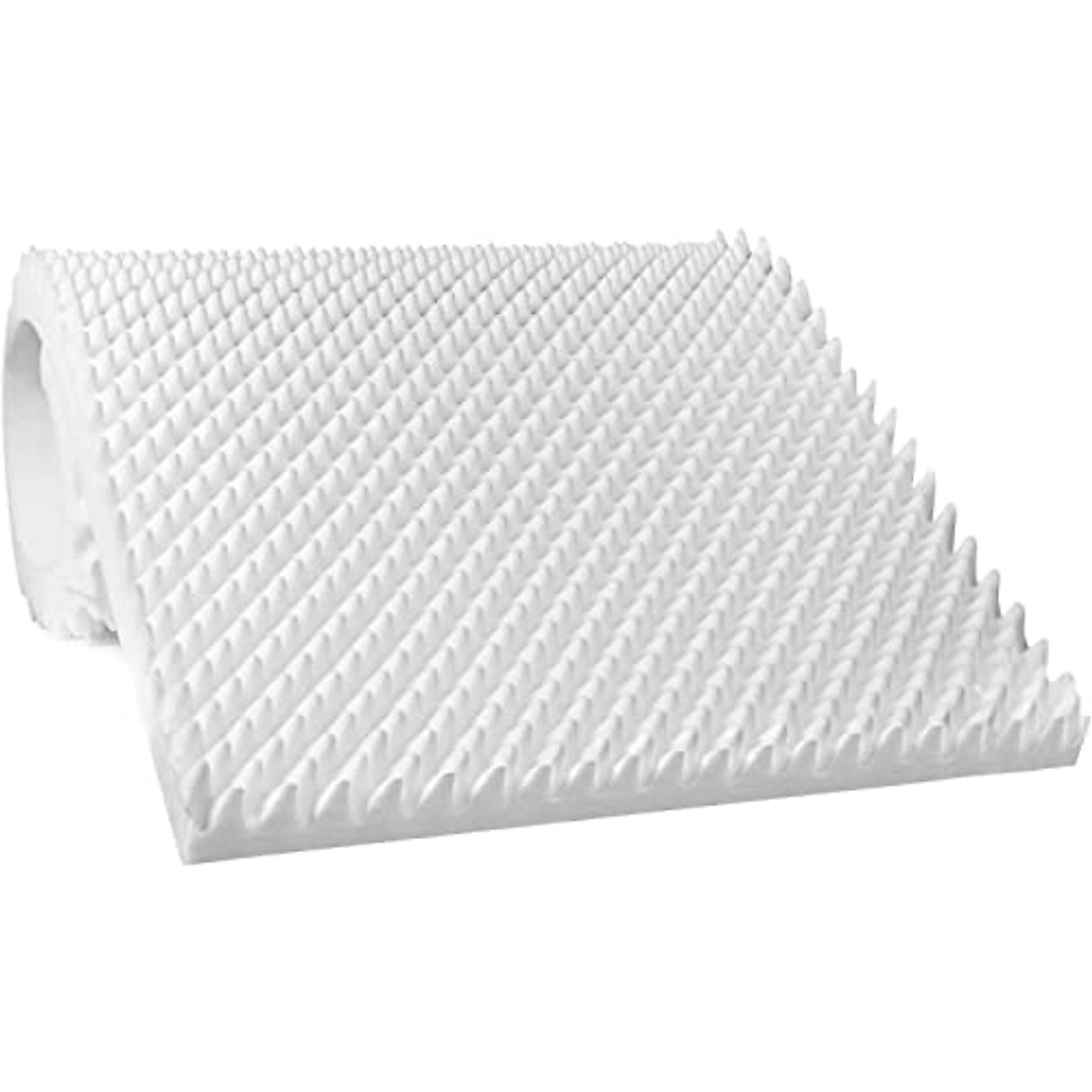 AK TRADING CO. 2.5" Thick CertiPUR-US Certified Convoluted Hospital Mattress Pad, Egg Crate Foam Foam Sheet | Mattress Pad (Medical Bed, Mattress Topper, Chairs) - Made in USA (2.5" x 18" x 72")