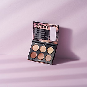 W7 Lift & Sculpt Cream Contour Kit - Concealing, Highlighting & Contouring Makeup Palette - Step-by-Step Instructions Included