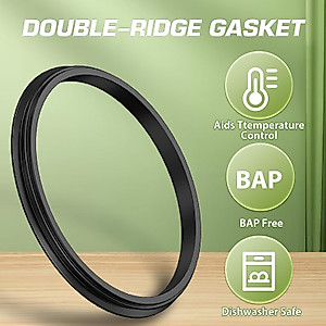 Gasket Replacement for Yeti, 6 Pack 20 oz Lid Seal for Yeti Stainless Steel Insulated Tumbler Mugs, Silicone O-Ring Parts with A Tweezer