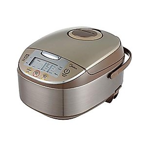 Midea Micom Rice Cooker, Digital Multi-Functional Ricer Cooker/Steamer, Brown Rice, Slow Cooker (3L/5.5Cup, Champange) MB-FS3017