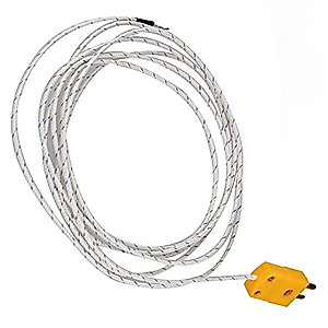 2M K Type Mini-Connector Yellow Or Orange Thermocouple Temperature Probe Sensor Measure Range -50~700°C (Pack of 5)