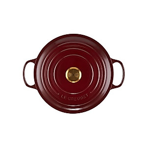 Le Creuset Enameled Cast Iron Signature Round Dutch Oven, 7.25 qt., Rhone