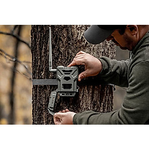 SPYPOINT Flex Dual-Sim Cellular Trail Camera 33MP Photos 1080p Videos with Sound and On-Demand Photo/Video Requests - GPS Enabled Freedom Bundle with Lexar 32GB Micro SD Card (3 PK)