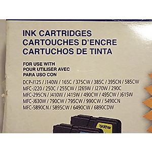 Brother LC61CL 3-Pack Ink Cartridge, 500 Page-Yield, Cyan Magenta Yellow
