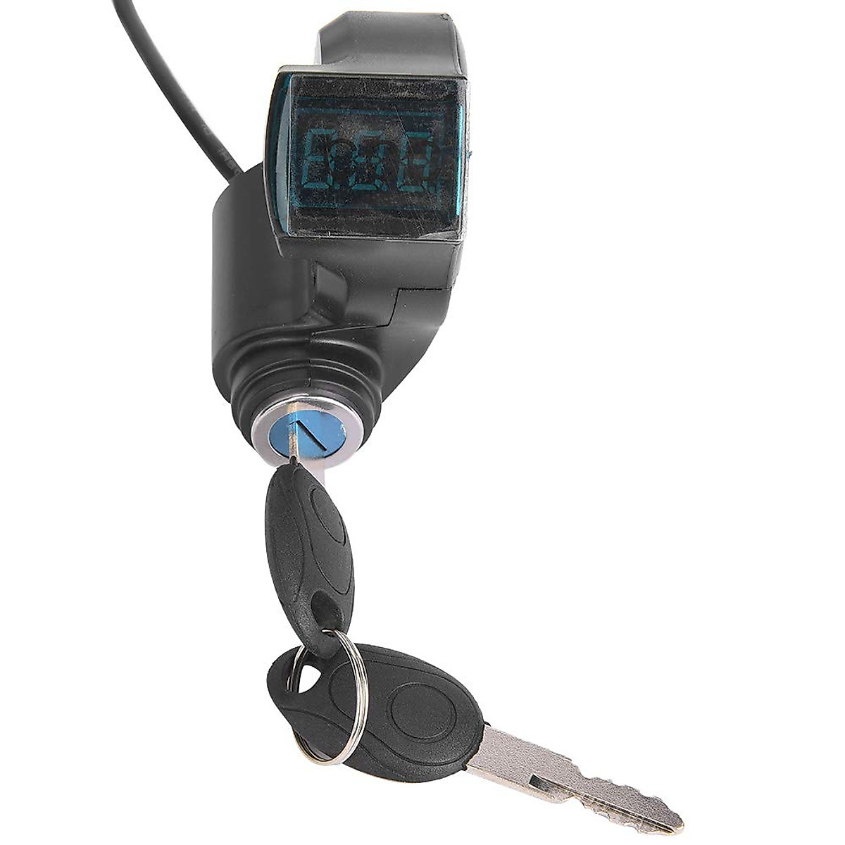 Haosie EBike Thumb Throttle LCD Display, EBike Voltage Display with Key Lock for E-Scooter Electric Bike