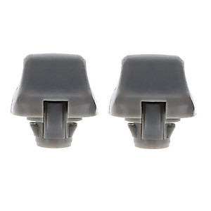 Poweka Sunvisor Clip Hook Replacement Compatible with 1998-2007 Accord 1996-2004 Civic 2007-2011 CR-V 1999-2010 Odyssey 2006-2011 Ridgeline, Replace 888217-S01-A01ZA Gray Pack of 2