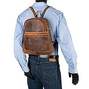 Arrigo Unisex's Backpack, Brown (Cognac), Medium