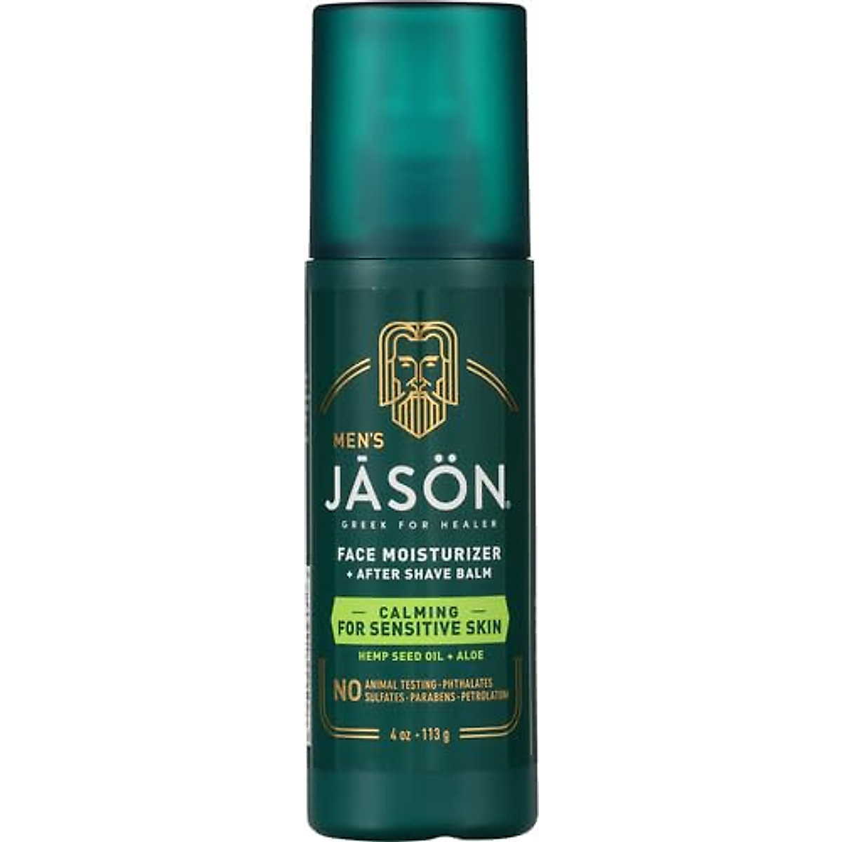 Jason Men's Calming Lotion and Aftershave Balm, 4 oz