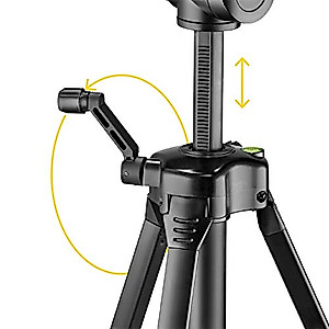 NATIONAL GEOGRAPHIC Photo Tripod Kit Medium, with Carrying Bag, 3-Way Head, Quick Release, 3-Section Legs Lever Locks, Geared Centre Column, Load up 1,5kg, Aluminium, for Canon, Nikon, Sony, NGHP000