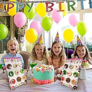 Marsui Doughnut Party Decoration, Doughnut Dessert Food Buffet Display Doughnut Bagel Holder Stand Candy Donuts Grow up Reusable Table Rack Display for Wedding Kids Birthday Baby Shower Party Supplies