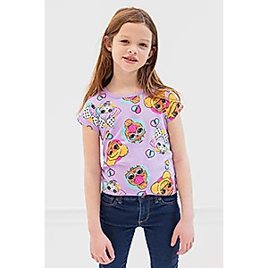 L.O.L. Surprise! Little Girls 3 Pack Ruffle Graphic T-Shirt 5