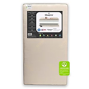 Beautyrest Beginnings Sleepy Whispers Ultra Deluxe 2-in-1 Innerspring Crib and Toddler Mattress | Waterproof | GREENGUARD Gold Certified (Natural/Non-Toxic)