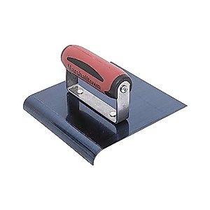 MARSHALLTOWN Concrete Edger, 6 Inc h X 6 Inch Curved Blade, 1/2R 5/8L Handle, Made In The USA, 163BD
