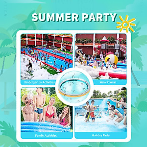 Reusable Water Balloons Quick Fill Self Sealing, Refillable Water Balls for Kids Aldult, Water Bomb Splash Balls for Pool, Outdoor Water Toys Balloons for Water Fight Game, Summer Fun Party, 6 Pack