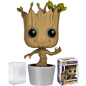 POP Marvel: Guardians of The Galaxy - Dancing Groot Funko Pop! Vinyl Figure (Bundled with Compatible Pop Box Protector Case), Multicolored, 3.75 inches