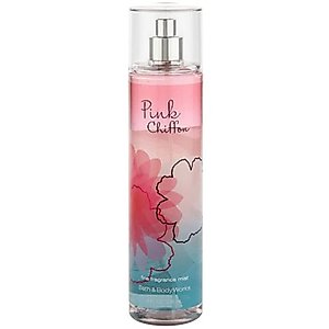 Bath and Body Works Pink Chiffon Fine Fragrance Mist 8 Ounce Tall Rounded Bottle