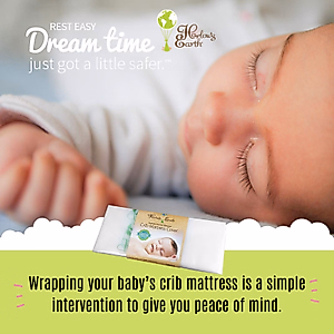 Harlow's Earth Protective Porta Crib Waterproof Mattress Cover, Waterproof, Safe Sleep Protection from Toxic Mattress Off Gassing, Impermeable Barrier Between Chemicals and Your Baby