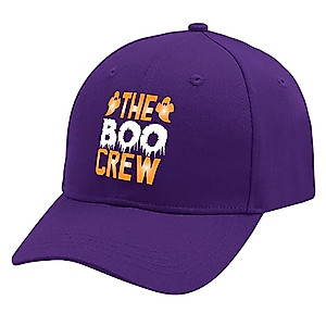 Cowgirl hat Ghost Letter Boo Hiking hat Hunting hat Gifts for Boyfriends Running Hat Purple