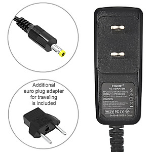 HQRP AC Power Adapter Compatible with Omron Healthcare 5 Series, 7 Series, 10 Series, Silver, Gold, Platinum Upper Arm Blood Pressure Monitor, Hem-ADPTW5 AC Adapter Omron Power Supply 6v DC Cord