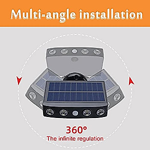 Wall Lampsolar Lamp Waterproof Led Light Outdoor Home Garden Lawn Garden Wall Lamp Rural Outdoor Lighting Sensor Street Lights D1
