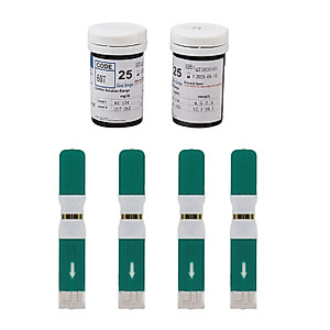 Luqeeg 50PCS Glucose Test Strips, PET Accurate Diabetes Testing Strips, Sugar Testing for Preventing Hyperglycemia, Self Sugar Monitoring
