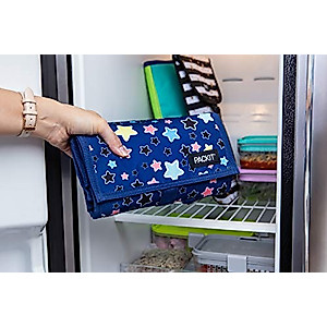 PackIt Freezable Lunch Bag with Zip Closure, Bright Stars