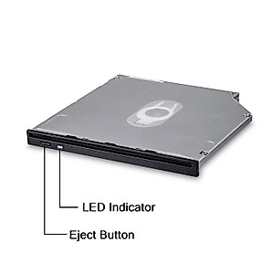 Archgon Internal CD DVD+/-RW Drive Writer Burner Slot-Loading Type for Laptop, Business Desktop Computer, Workstation and Mini Tower PC Model GS40N (w/9.5mm Bezel)