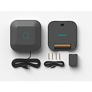 Blossom 12 Zone Smart Watering Controller with WiFi + Powerline - Self-Scheduling Sprinkler Irrigation System