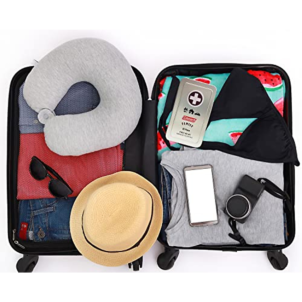 Family First Aid Kit by Coleman | 82 Piece First Aid Tin Kit | Small First Aid Kit for Car | Travel First Aid Kit | Sports First Aid Kit | Metal First Aid Kit for Camping, Hiking, or a Sports Bag