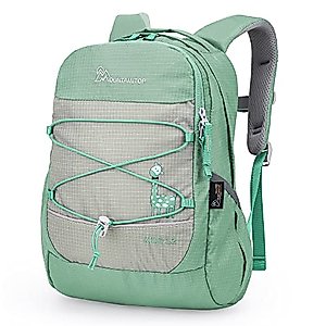 MOUNTAINTOP Kids Backpack for Boys Girls Preschool Kindergarten Hiking Daypack, Green 8.7 * 5.9 * 15"
