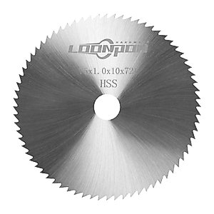 3 Inch HSS Circular Saw Blade 72T for Wood Plastic Metal Cutting with 3/8 Inch Arbor (1Pcs)