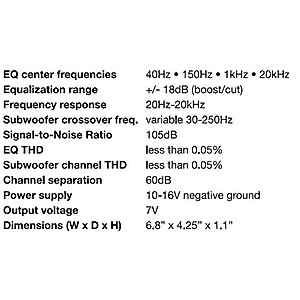 Sound Storm Laboratories S4EQ 4 Band Pre Amp Car Equalizer with Gold Plated Front Rear and Subwoofer Outputs