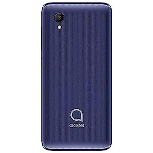 Alcatel 1 (16GB) 5.0" Full View Display, Removable Battery, FM Radio, Dual SIM GSM Unlocked US & Global 4G LTE International Version 5033E (Bluish Black) (Renewed)