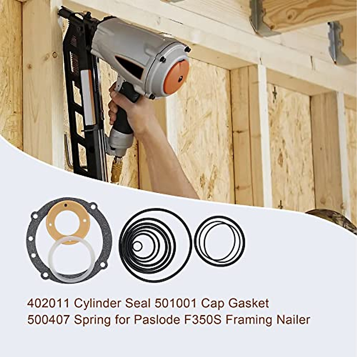 MEFONKOU 219235 O-Ring Repair Kit for Paslode F350S F250s Framing Nailer, Replace Parts 402011 501001 500407