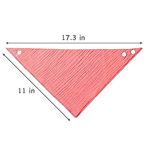 PandaEar 8 Pack Muslin Bibs for Baby Girls, 100% Cotton Baby Bandana Bibs Drool Bibs for Newborns Infant, Absorbent Burp Cloths Baby Bibs for Teething & Drooling