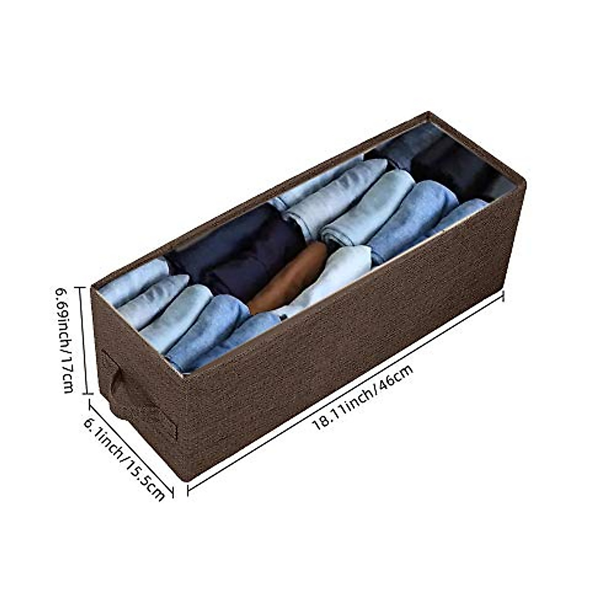 Guangshuohui Narrow Dresser Storage Tower, Vertical Storage Unit with 4 Fabric Drawers, Metal Frame, Slim Storage Tower, 7.9” Width, for Living Room, Kitchen, Small Space, Gap (Coffee)