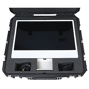 Case Club Case fits 24" iMac. Heavy Duty, Airline Approved, Shippable - Also Fits Keyboard & Accessories - Compact, Rolling, Lockable, Waterproof, Hard Case